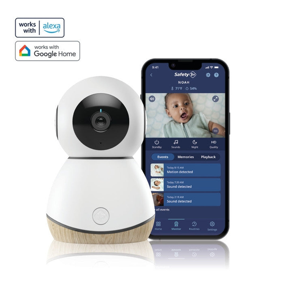 Safety 1st Connected WiFi Monitor Convenient and Easy-to-Use Baby ...